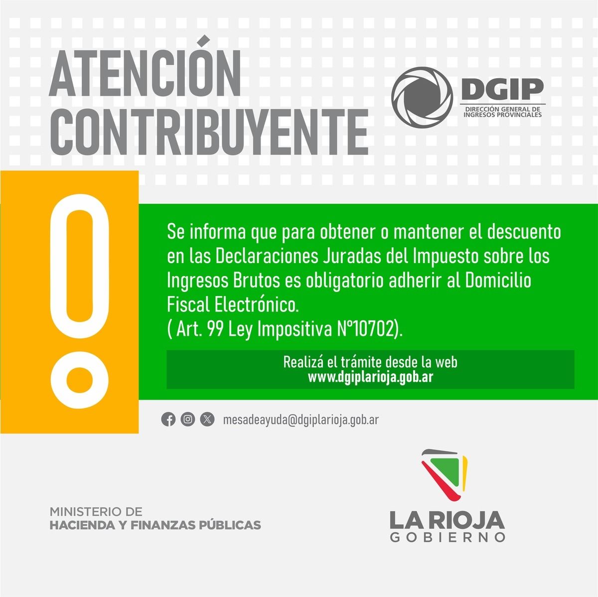 DGIP recuerda los beneficios en la adhesión del domicilio fiscal ...