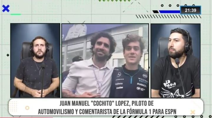 Juan Manuel “Cochito” López, piloto y comentarista de Fórmula 1, en ...