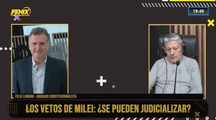 Félix Lonigro sobre los vetos de Milei: "El veto mide la sensibilidad ...