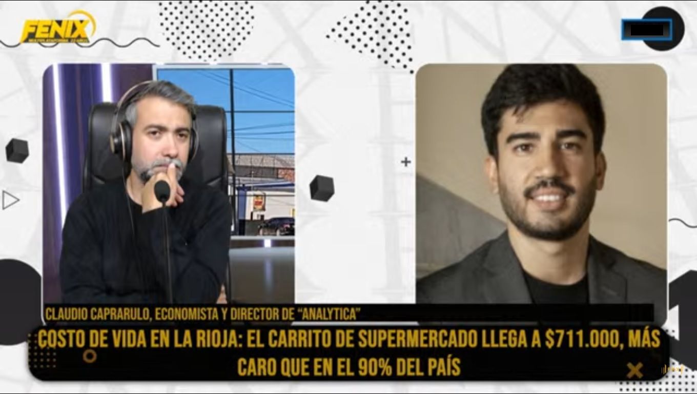 Claudio Caprarulo: “Llenar el carrito del super en La Rioja es mas caro ...